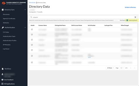 View Directory Data