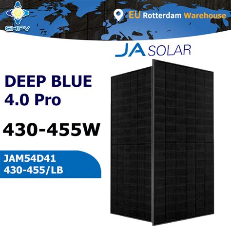 Ja Solar Jam54d41 Lb Deep Blue4 0 Pro N Type Bifacial Double Glass 430w