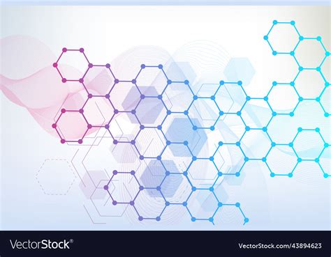 Science Network Pattern Connecting Lines And Dots Vector Image