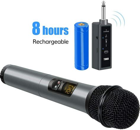 TONOR UHF Wireless Microphone Handheld Mic With Bluetooth Receiver 1 4 Output