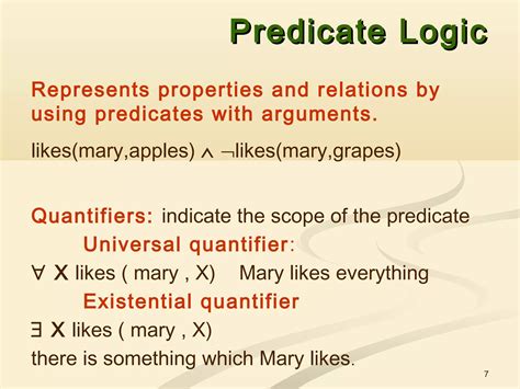 L03 Ai Knowledge Representation Using Logic Ppt Programming