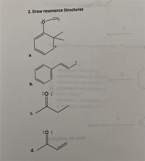Solved Draw Resonance Structures Chegg
