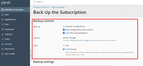 How To Create And Restore A Backup In Plesk HostPapa Support