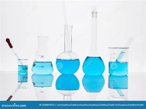 Photo Of Biochemistry Glassware Experiment Stock Image Image Of
