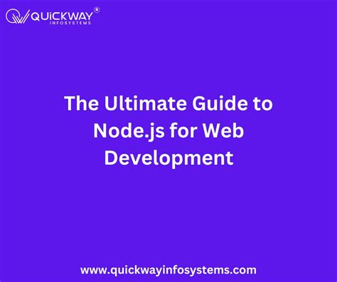 the ultimate guide to node js for web development