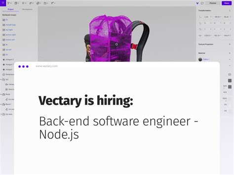Vectary On Linkedin Backenddeveloper Nodejs