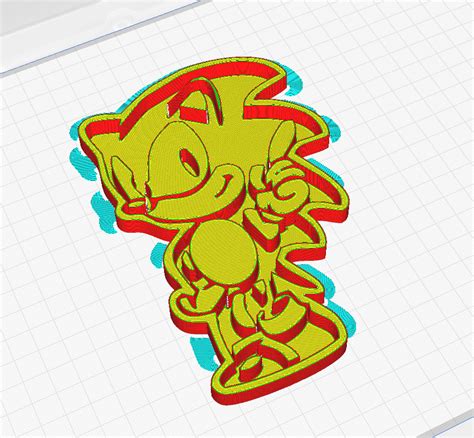 Free Obj File Free Sonic Silhouette 🆓 ・object To Download And To 3d Print・cults