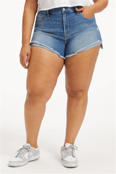 24 Plus Size Denim Shorts That Look And Feel Amazing Who What Wear