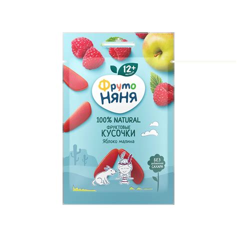 «ФрутоНяня Фруктовые кусочки из яблок клубники и банана 15 г где купить Фруктовые кусочки