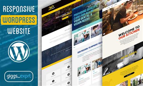 Create A Responsive Wordpress Website From Scratch By Giggsexprt Fiverr