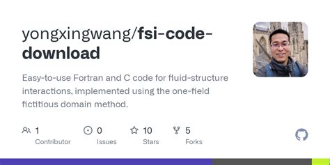 GitHub Yongxingwang Fsi Code Download Easy To Use Fortran And C Code For Fluid Structure