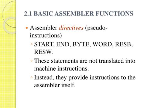 ppt unit ii assemblers powerpoint presentation free download id