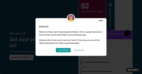 Onboarding Ui Codesandbox