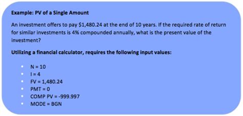 Time Value Of Money TVM Calculations PlannerPrep