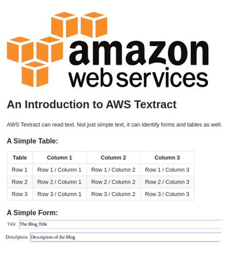 Using Aws Textract — Extract Text In Images By Vikas Solegaonkar Itnext