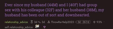 Ever Since My Husband 44m And I 40f Had Group Sex With His