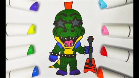 Малюємо Монті із Фнаф Прості малюнки для дітей Youtube