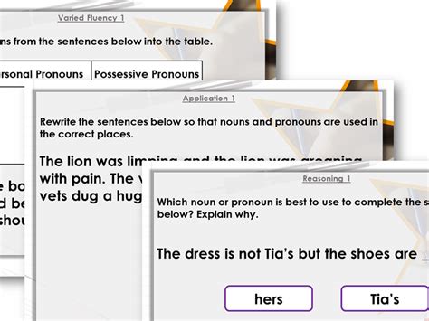 Year 4 Gps Pronoun Or Noun Lesson Autumn Block 2 By Classroom Secrets Teaching Resources