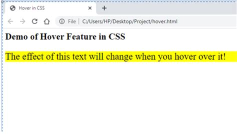 Hover In Css Learn Thedifferent Examples Of Hover In Css