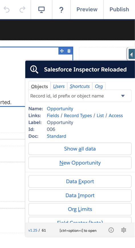 Inspector Reloaded Update Salesforce Event Monitor Field Creator And