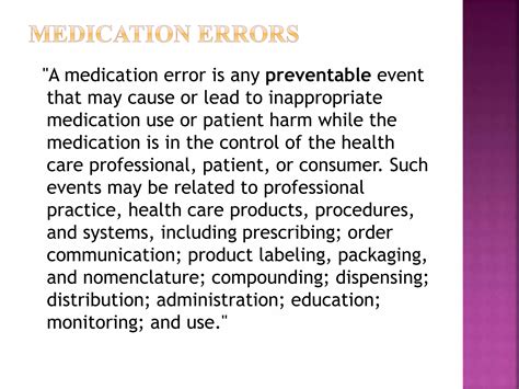 Medication Errors Ppt Pptx