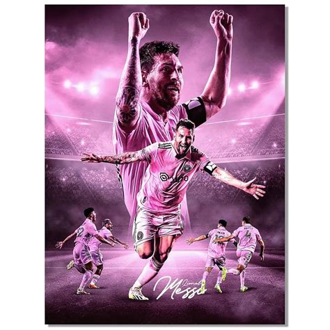 Soccer Fan T Poster Lionel Messi Signed Poster Soccer Superstar