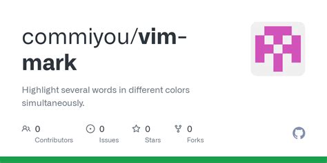 github commiyou vim mark highlight several words in different colors simultaneously