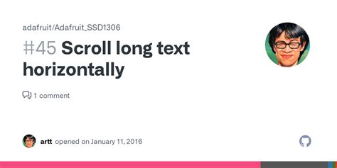 scroll long text horizontally · issue 45 · adafruit adafruit ssd1306 · github