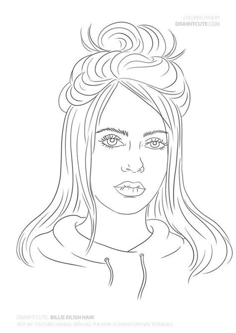 Billie Eilish Drawing Tutorial Easy Drawings Sketches