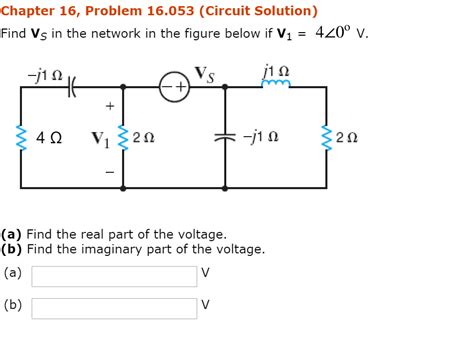 Solved Find VS In The Network In The Figure Below If V Chegg