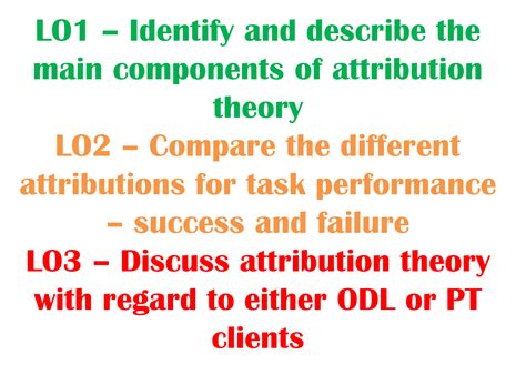 13 Attribution Theory Ideas Theories Stimulation Learning Theory