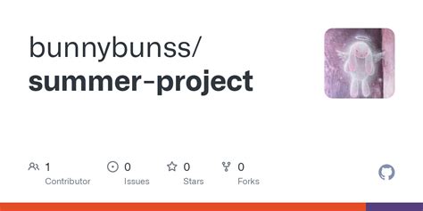 GitHub Bunnybunss Summer Project