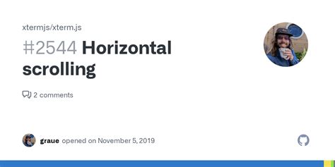 Horizontal Scrolling · Issue 2544 · Xtermjsxtermjs · Github