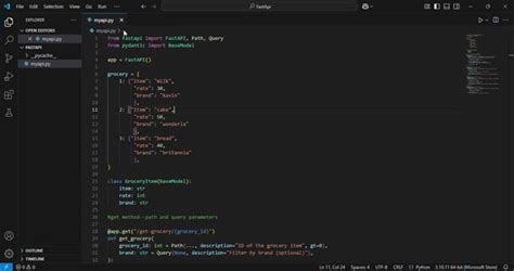 Fastapi Python Webdevelopment Restapi Softwaredevelopment Backend Abinaya P