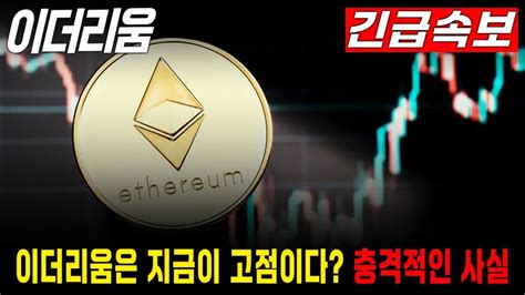 이더리움 전망 이더리움은 지금이 고점이다 서서히 드러나는 충격적인 사실 이더리움 이더리움etf 비트코인 비트코인전망