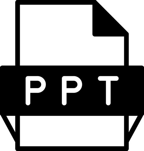 Ppt File Format Icon 15829442 Vector Art At Vecteezy