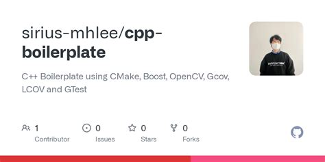 Github Sirius Mhlee Cpp Boilerplate C Boilerplate Using Cmake