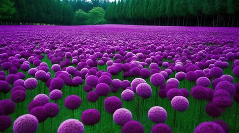 보라색 꽃이 가득한 놀라운 꽃밭 보라색 공 모양의 꽃이 있는 알리움 꽃밭 고화질 사진 사진 꽃 배경 일러스트 및 사진 무료 다운로드 Pngtree