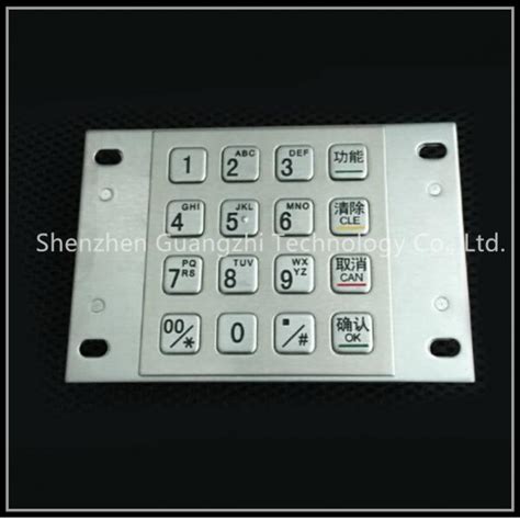 China Matrix Metal Numeric Keypad Keys Type For Access Control Kiosk Elevator Atm China