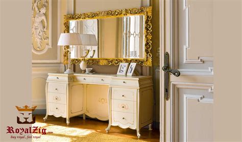 Classic Dressing Table With Mirror Royalzig