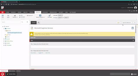 Translating Text In Sitecore Using Microsoft Cognitive Services And