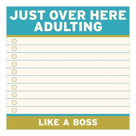 Adulting Large Sticky Notes Paper Source