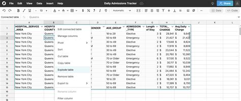 Data Tables Row Zero