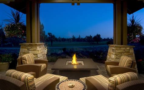 Газовый очаг на террасе в интерьере (64 фото) - красивые картинки и HD фото