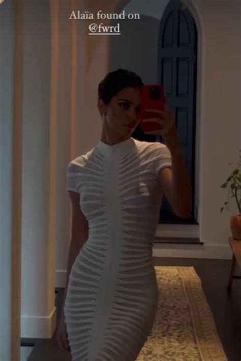 Braless Kendall Jenner Flashes Her Nipples In See Through Dress