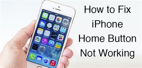 How To Fix IPhone Home Button Not Working