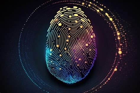Premium Photo Digital Biometric Fingerprint System For Security And
