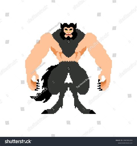 늑대인간 픽셀아트8비트 Wolfman 벡터 그림 스톡 벡터로열티 프리 2067491459 Shutterstock