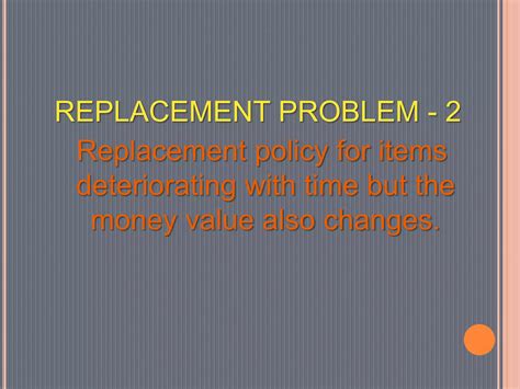 Applied Operation Research Aor Replacement Theory Pptx