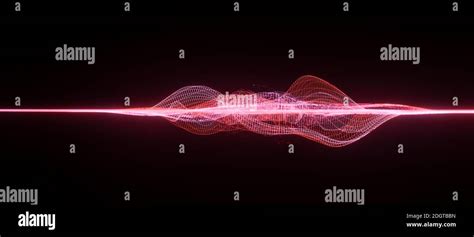 Modern Abstract Wireframe Grid Structure Virtual Background Audio Soundwaves Science Or Data